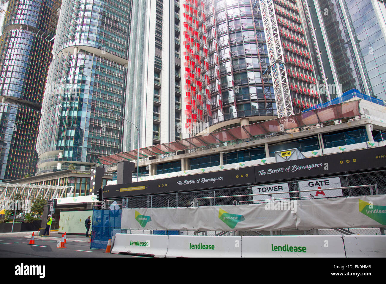 Barangaroo office towers in Sydney city centre, being constructed by ...