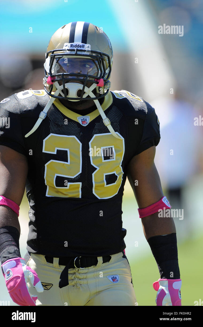 Jacksonville, Fla, USA. 2nd Oct, 2011. New Orleans Saints running back ...