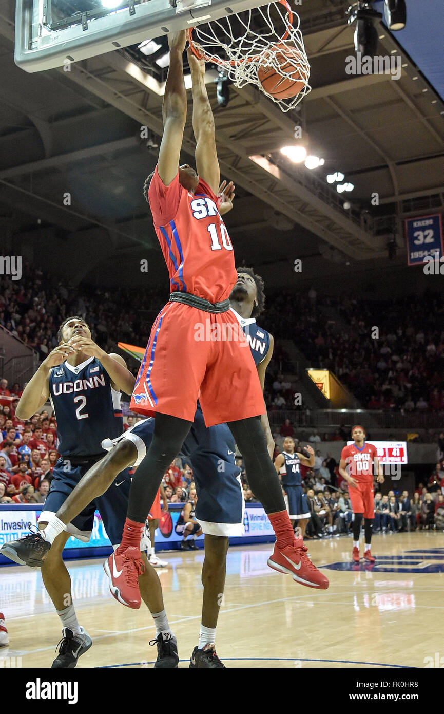 Feb. 3rd, 2016:.Southern Methodist Mustangs guard Jarrey Foster (10 ...