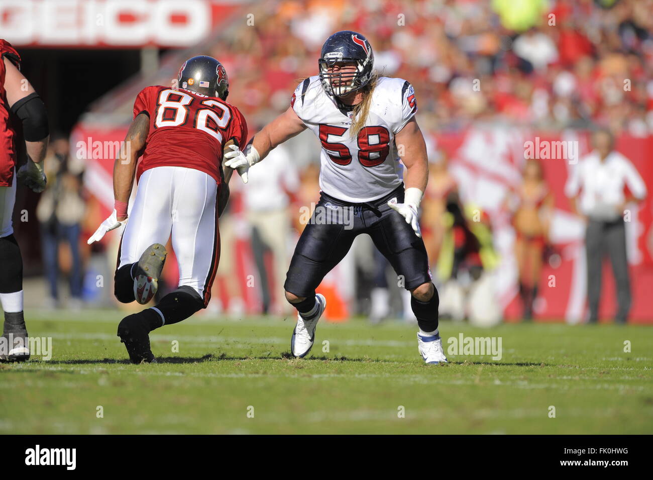 Tampa, Fla, USA. 13th Nov, 2011. Houston Texans outside linebacker ...