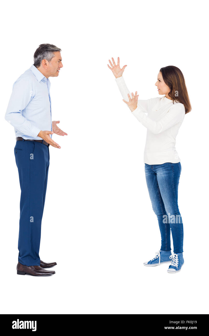 Couple arguing while standing Stock Photo - Alamy