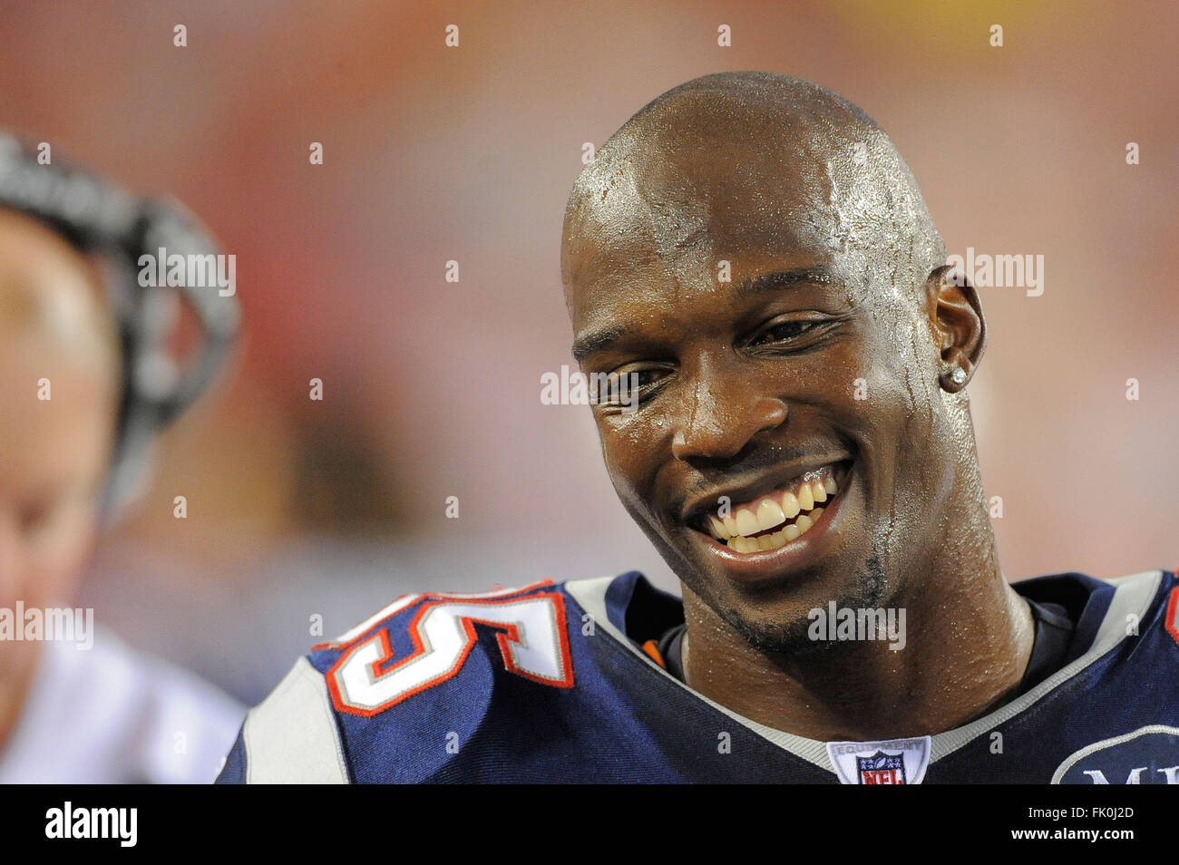 Tampa, Fla, USA. 18th Aug, 2011. New England Patriots wide receiver ...