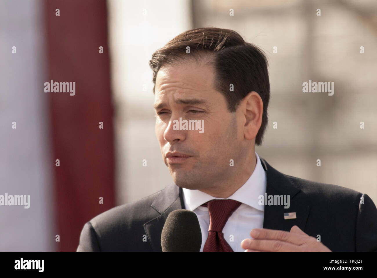 Topeka, Kansas, USA, 4th March 2016 Presidential candidate Senator ...