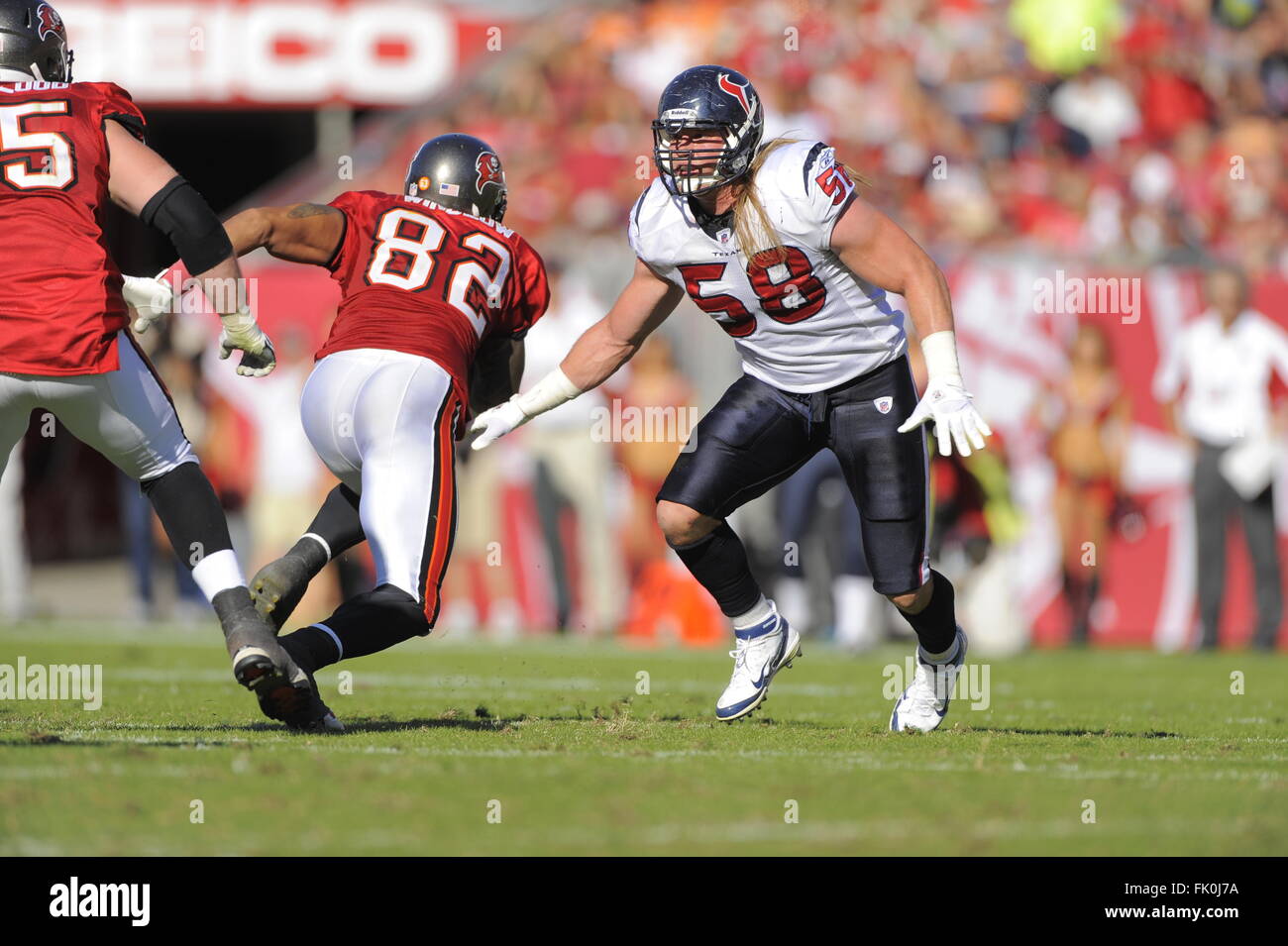 Tampa, Fla, USA. 13th Nov, 2011. Houston Texans outside linebacker ...