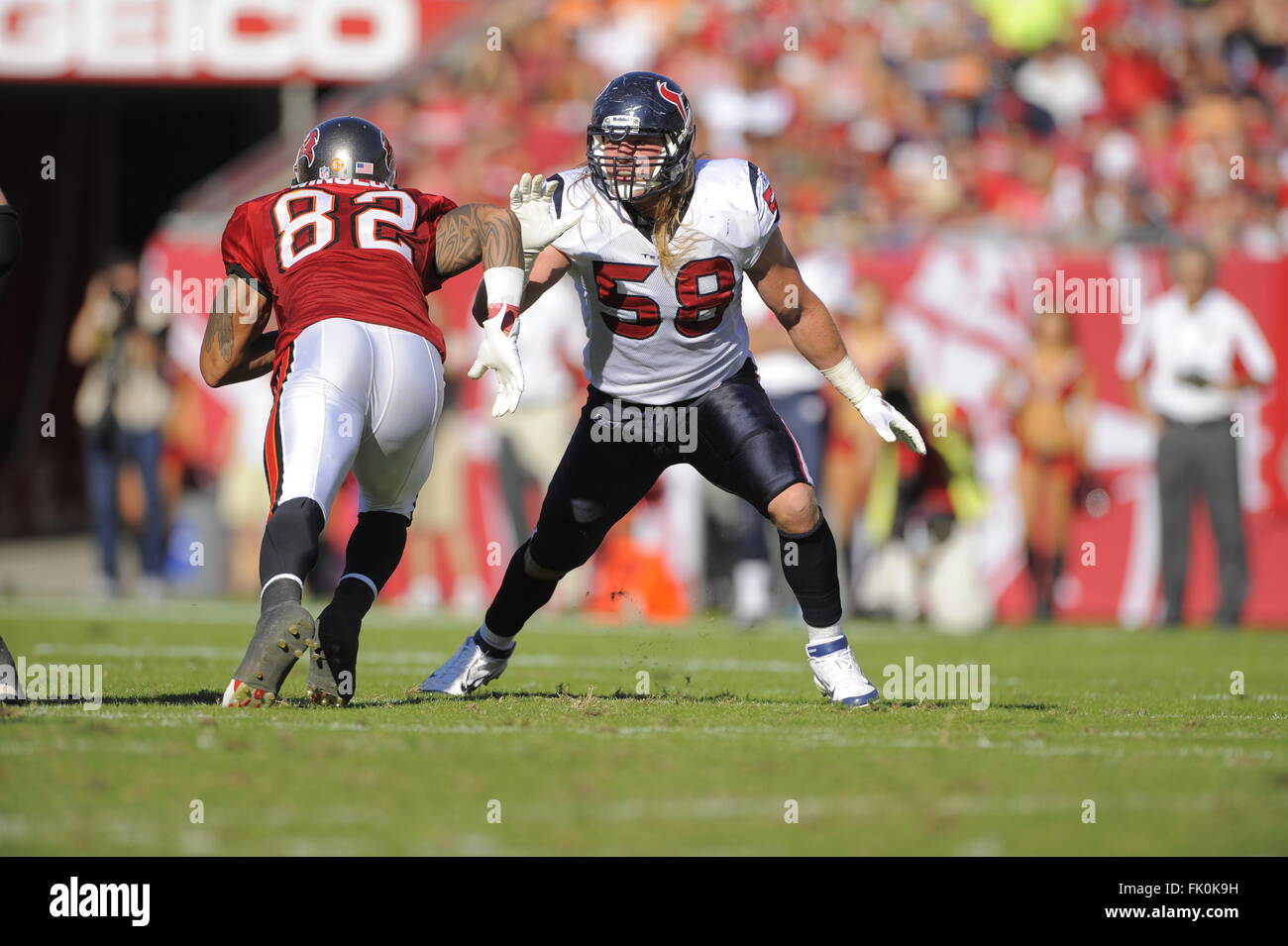 Tampa, Fla, USA. 13th Nov, 2011. Houston Texans outside linebacker ...