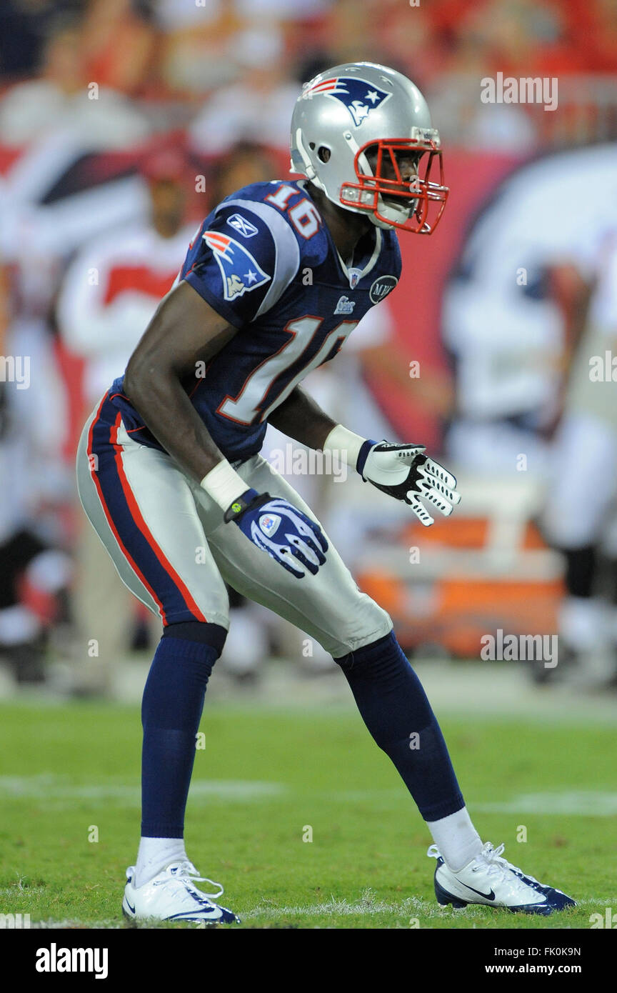 August 18, 2011 - Tampa, Fla, USA - New England Patriots wide receiver ...