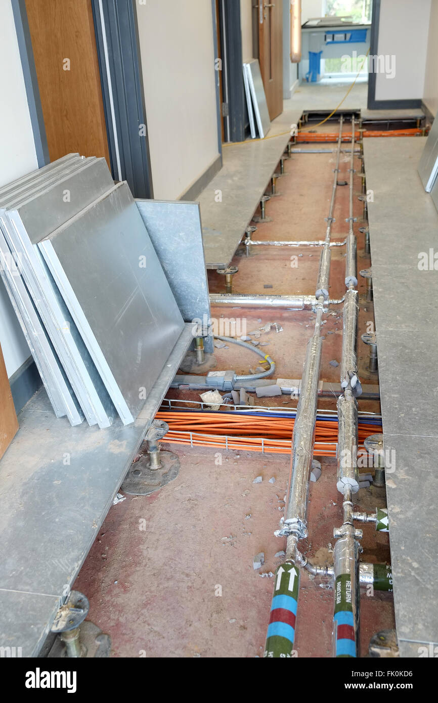 Heating pipework complete with environmentally friendly lagging fitted ...