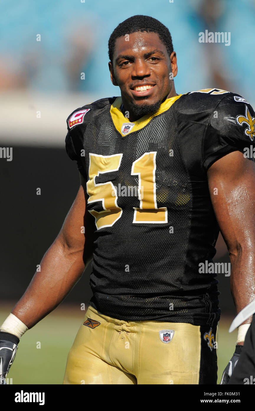Jacksonville, Fla, USA. 2nd Oct, 2011. New Orleans Saints middle ...