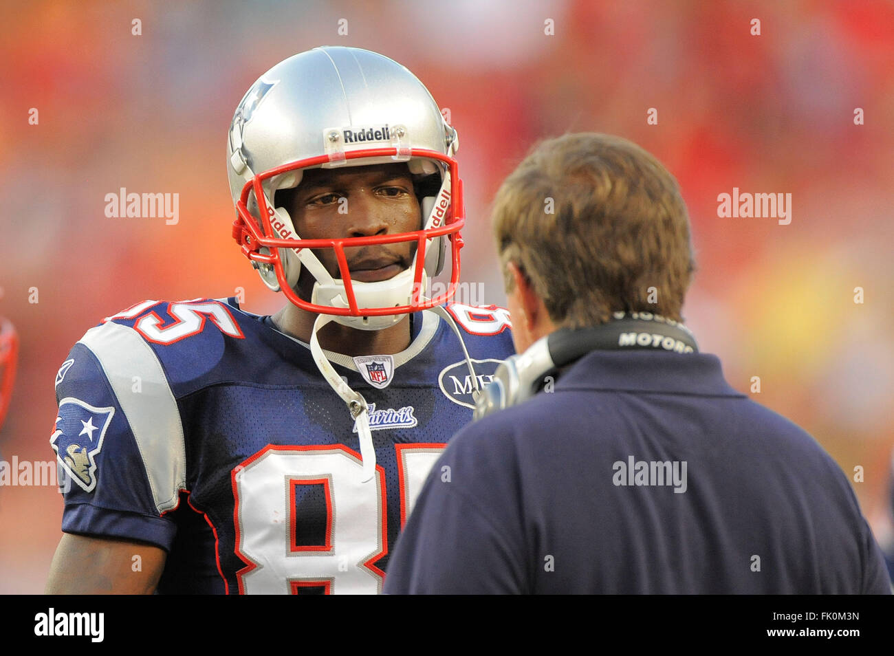 Tampa, Fla, USA. 18th Aug, 2011. New England Patriots wide receiver ...