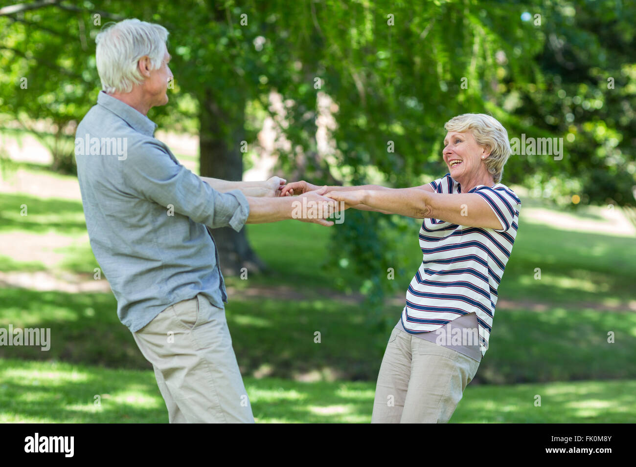 Senior couple dancing Stock Photo - Alamy