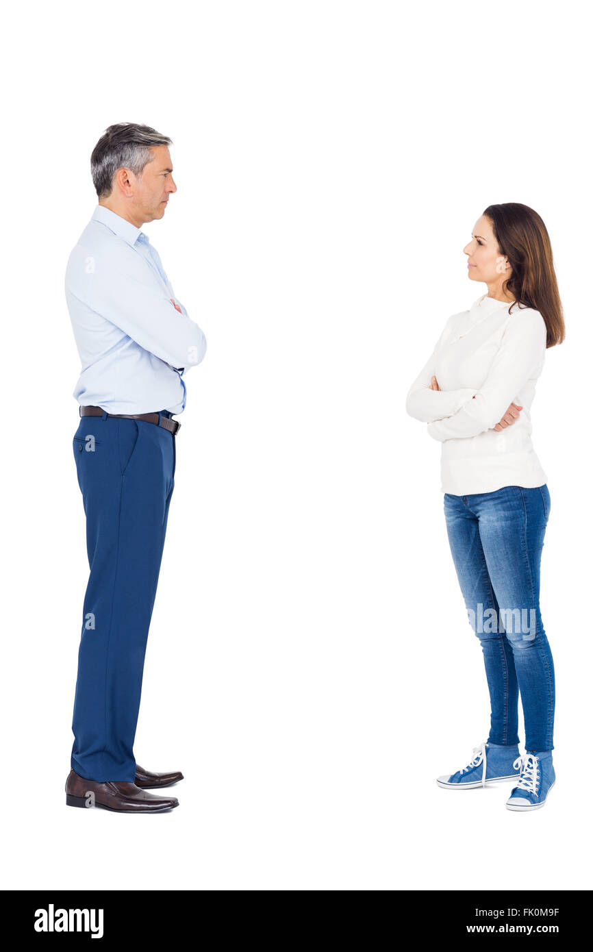 Couple arguing while standing Stock Photo - Alamy