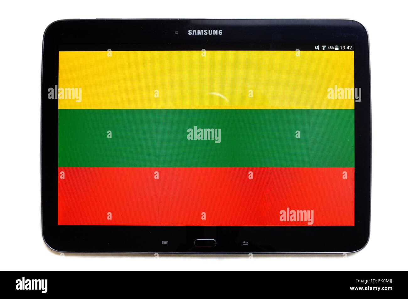 Lithuanian tablet flag hi-res stock photography and images - Alamy
