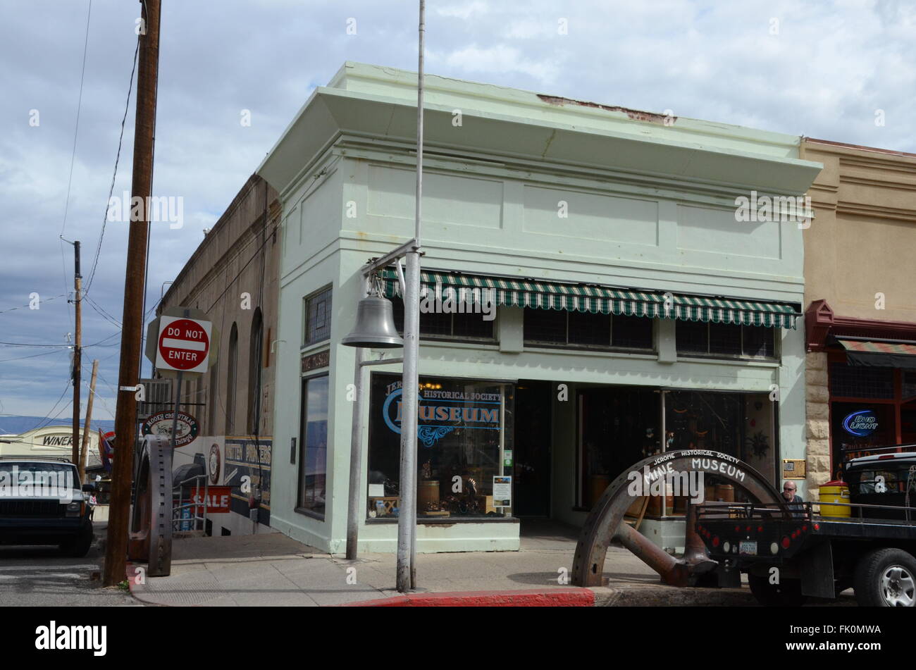 mining museum jerome ghost town arizona Stock Photo - Alamy