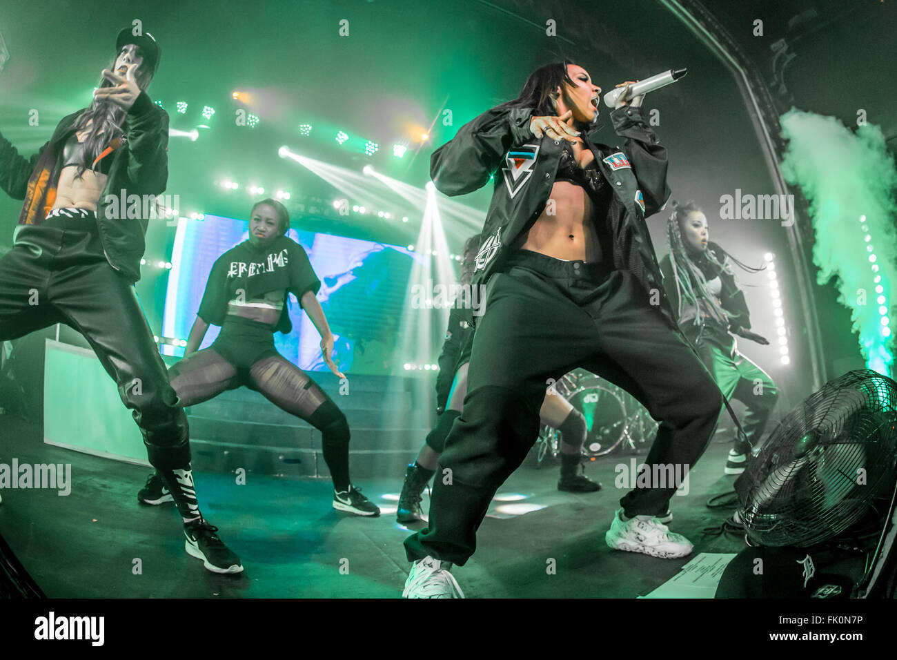 Detroit, Michigan, USA. 3rd Mar, 2016. TINASHE performing on her ...