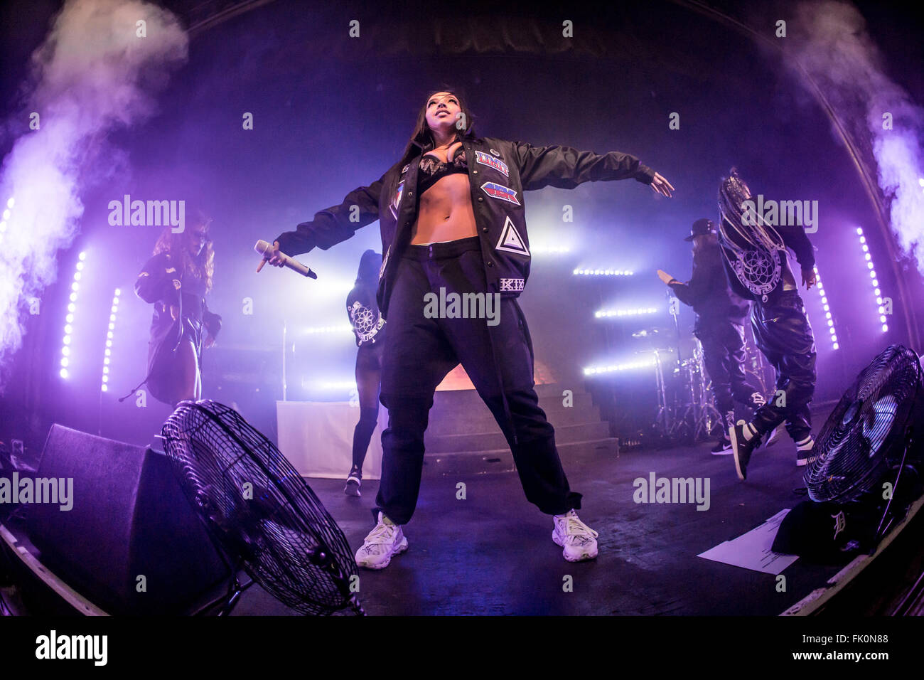 Detroit, Michigan, USA. 3rd Mar, 2016. TINASHE performing on her ...