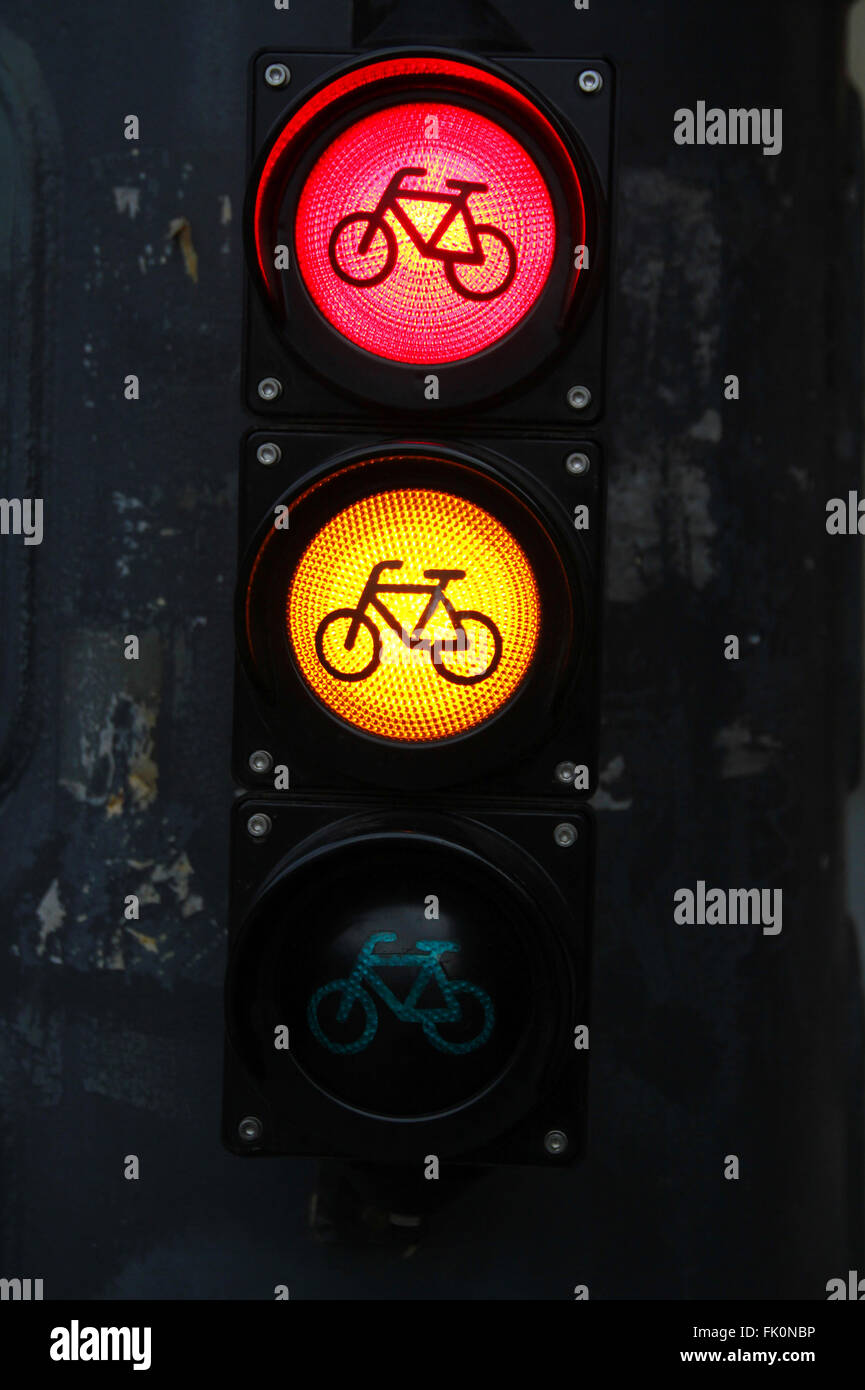 Red orange green colored traffic lights as a background Stock Photo - Alamy