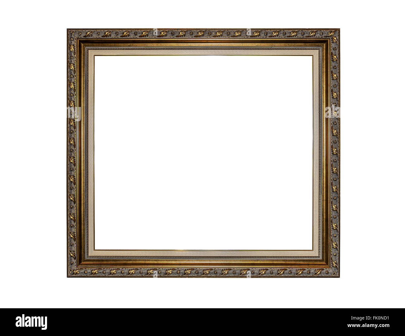 Picture frame isolated on white Stock Photo - Alamy