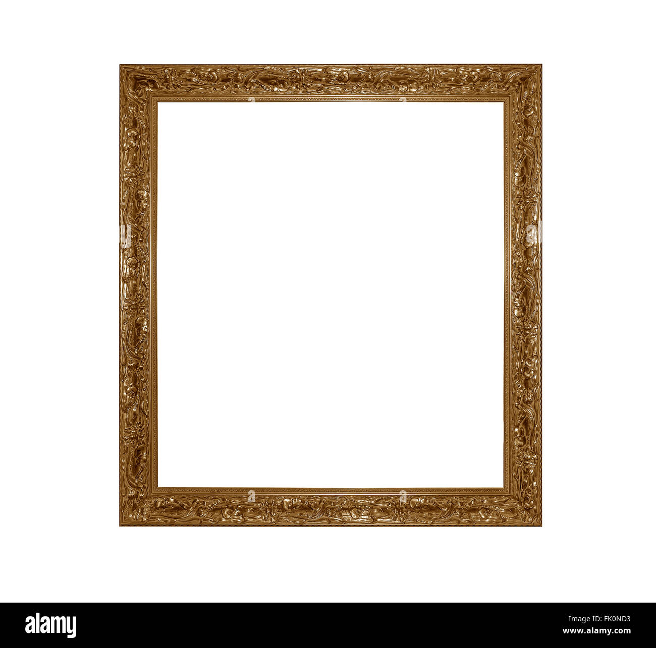 Picture frame isolated on white Stock Photo - Alamy