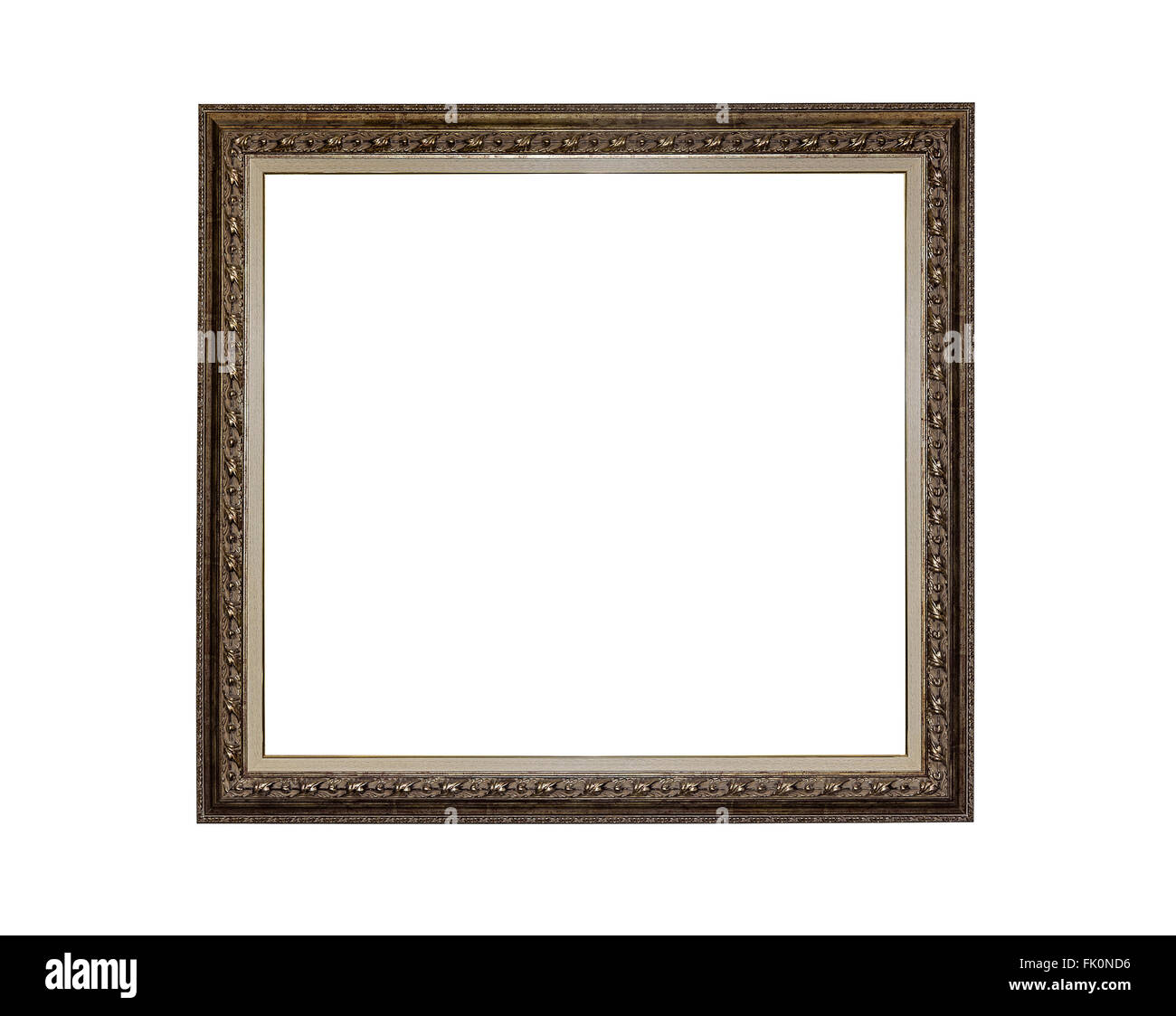 Picture frame isolated on white Stock Photo - Alamy