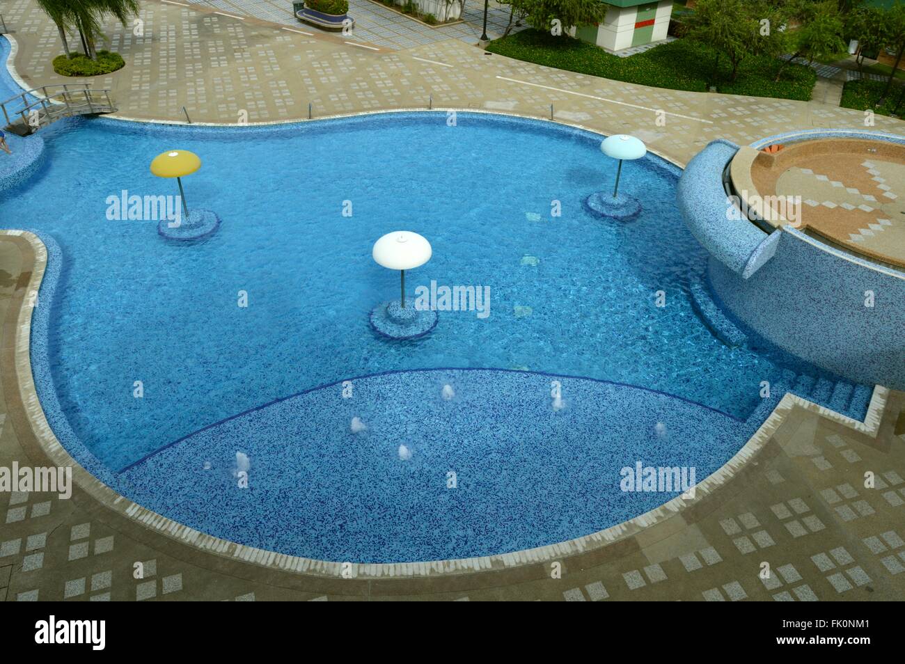 Aerial swimming pool hi-res stock photography and images - Alamy