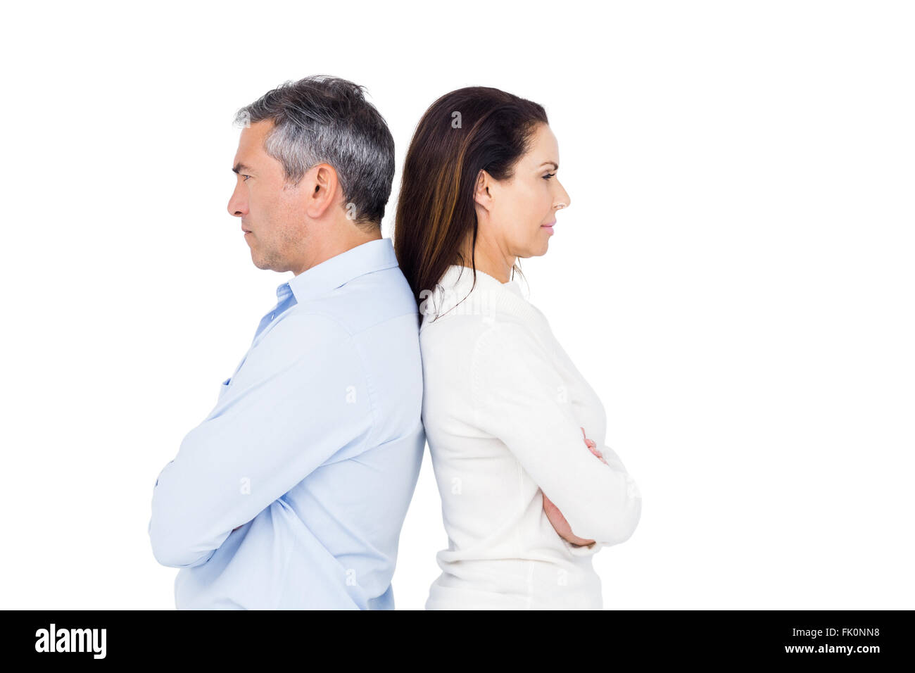 Angry couple ignoring each other Stock Photo - Alamy