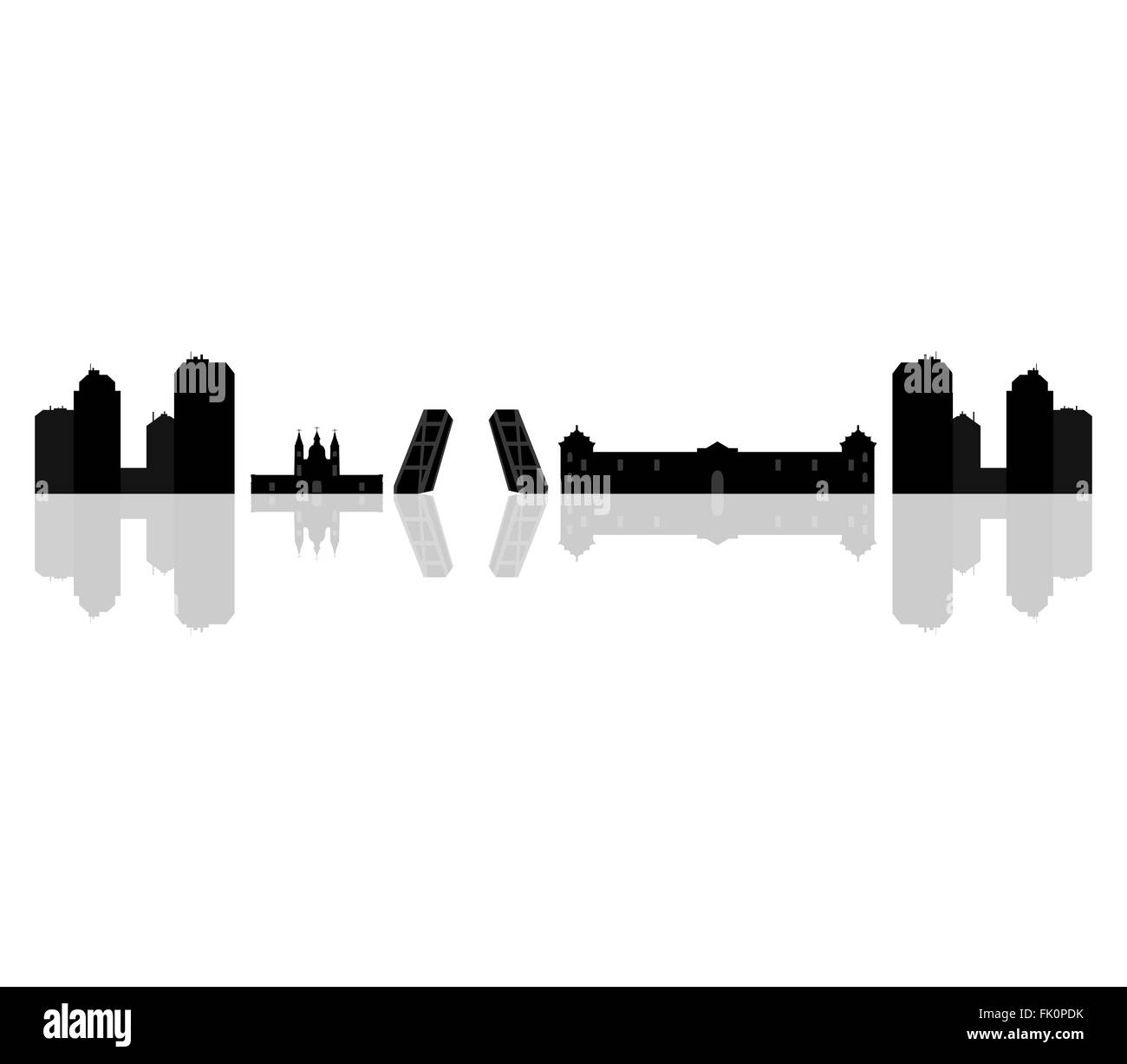 City skyline madrid spain Cut Out Stock Images & Pictures - Alamy