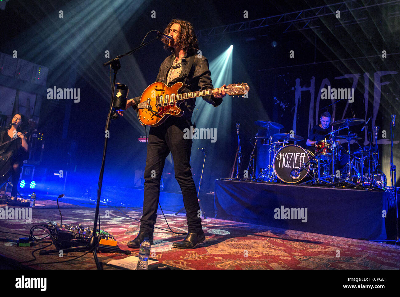 Hozier performs at the O2 Academy Birmingham Featuring: Hozier, Andrew ...