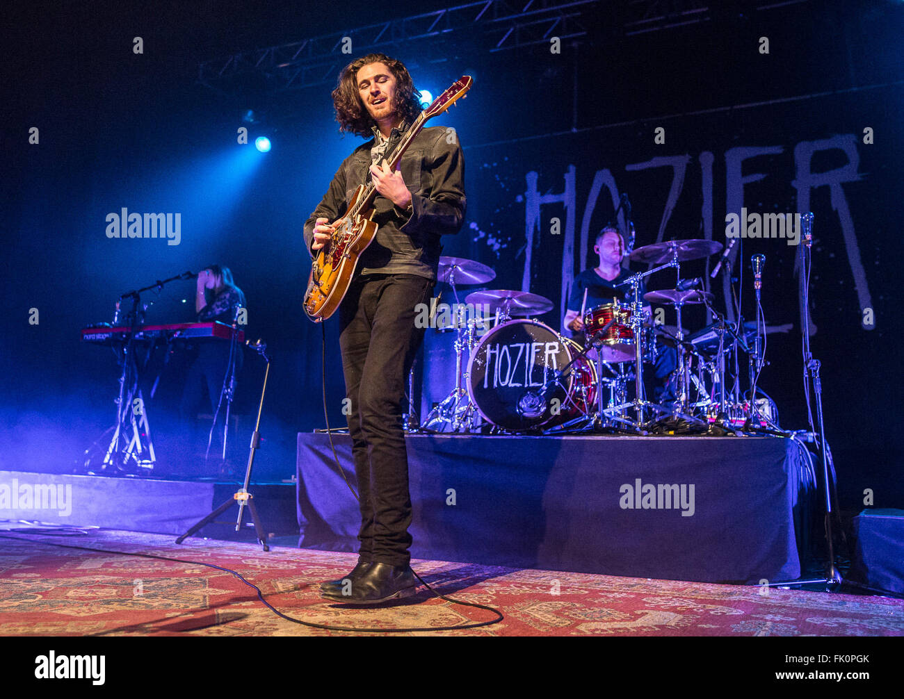 Hozier performs at the O2 Academy Birmingham Featuring: Hozier, Andrew ...