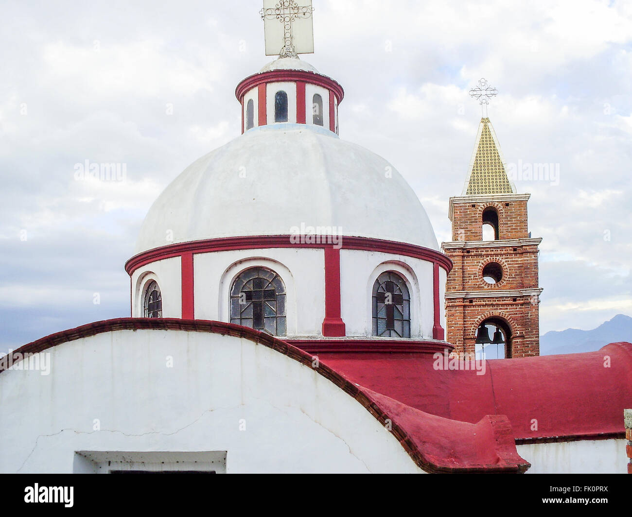 Geometrical shapes of church domes and a steeple Stock Photo - Alamy