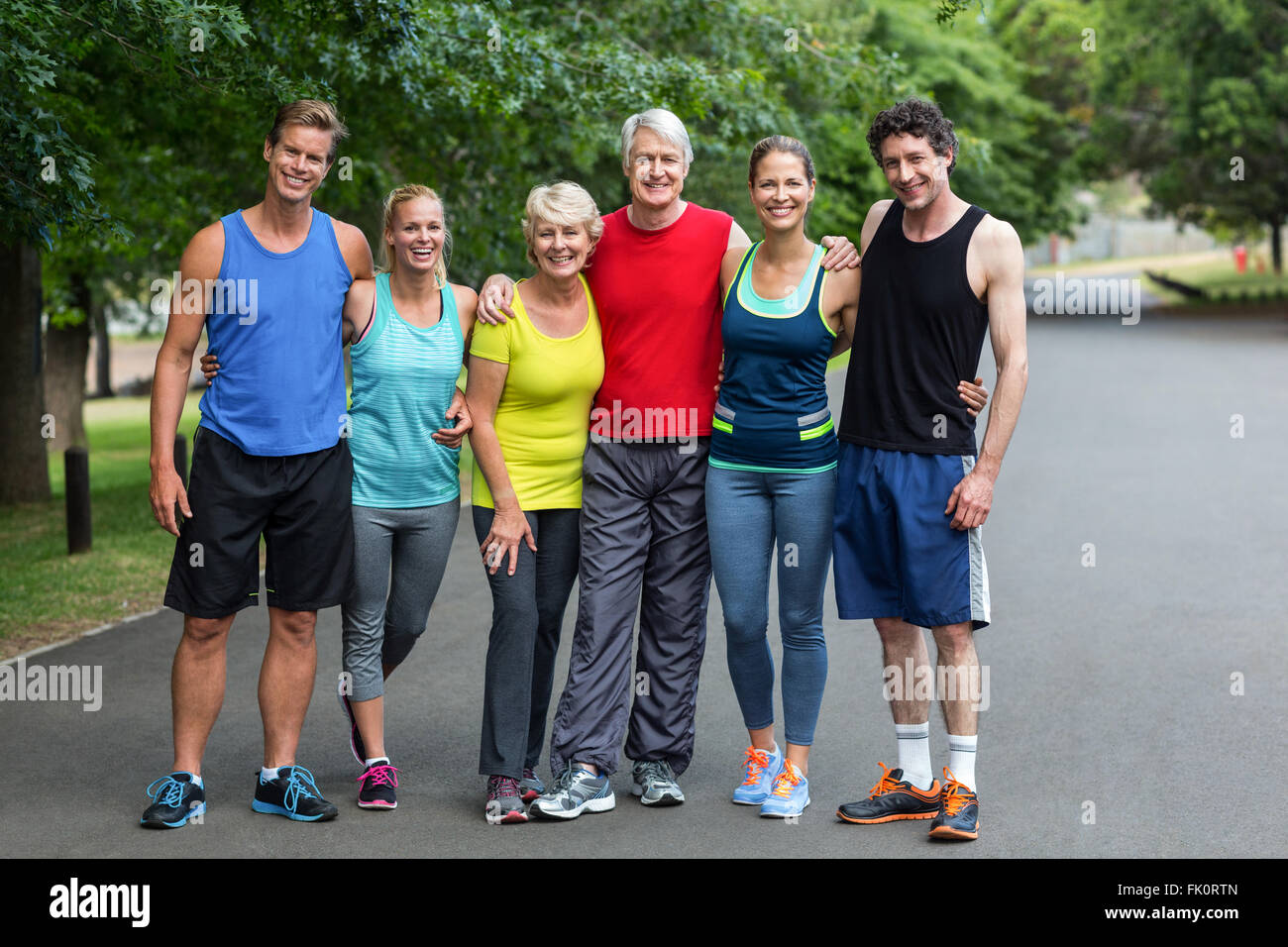 Marathon athletes posing Stock Photo - Alamy