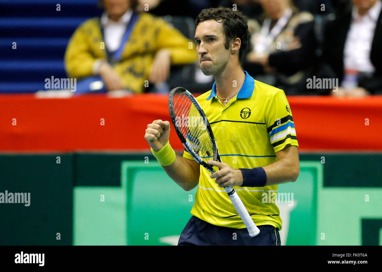 Belgrade, Serbia. 4th Mar, 2016. Kazakhstan's Mikhail Kukushkin ...