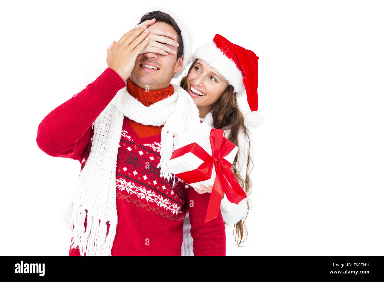 Couple celebrating christmas festive hi-res stock photography and ...