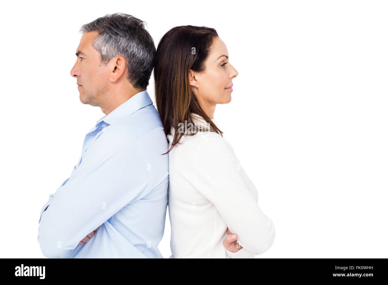 Couple ignoring each other Stock Photo - Alamy