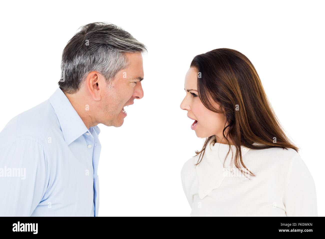 Angry couple arguing Stock Photo - Alamy