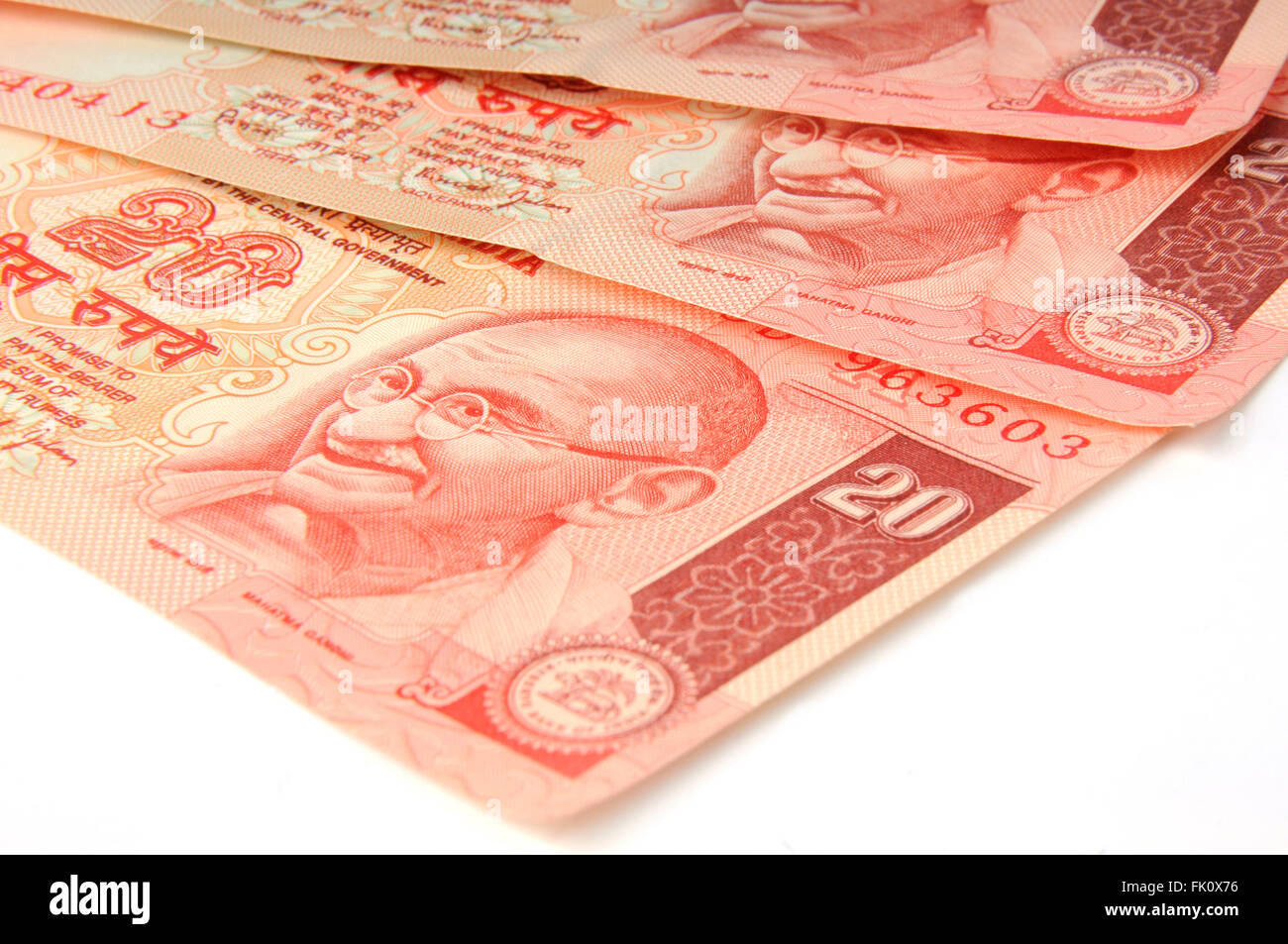 A twenty rupee notes (Indian Currency Stock Photo - Alamy