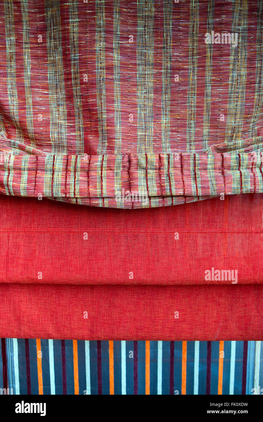 Red fabrics hi-res stock photography and images - Alamy