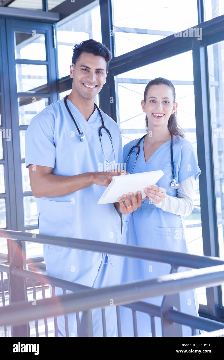 Medical team talking at the hospital Stock Photo - Alamy