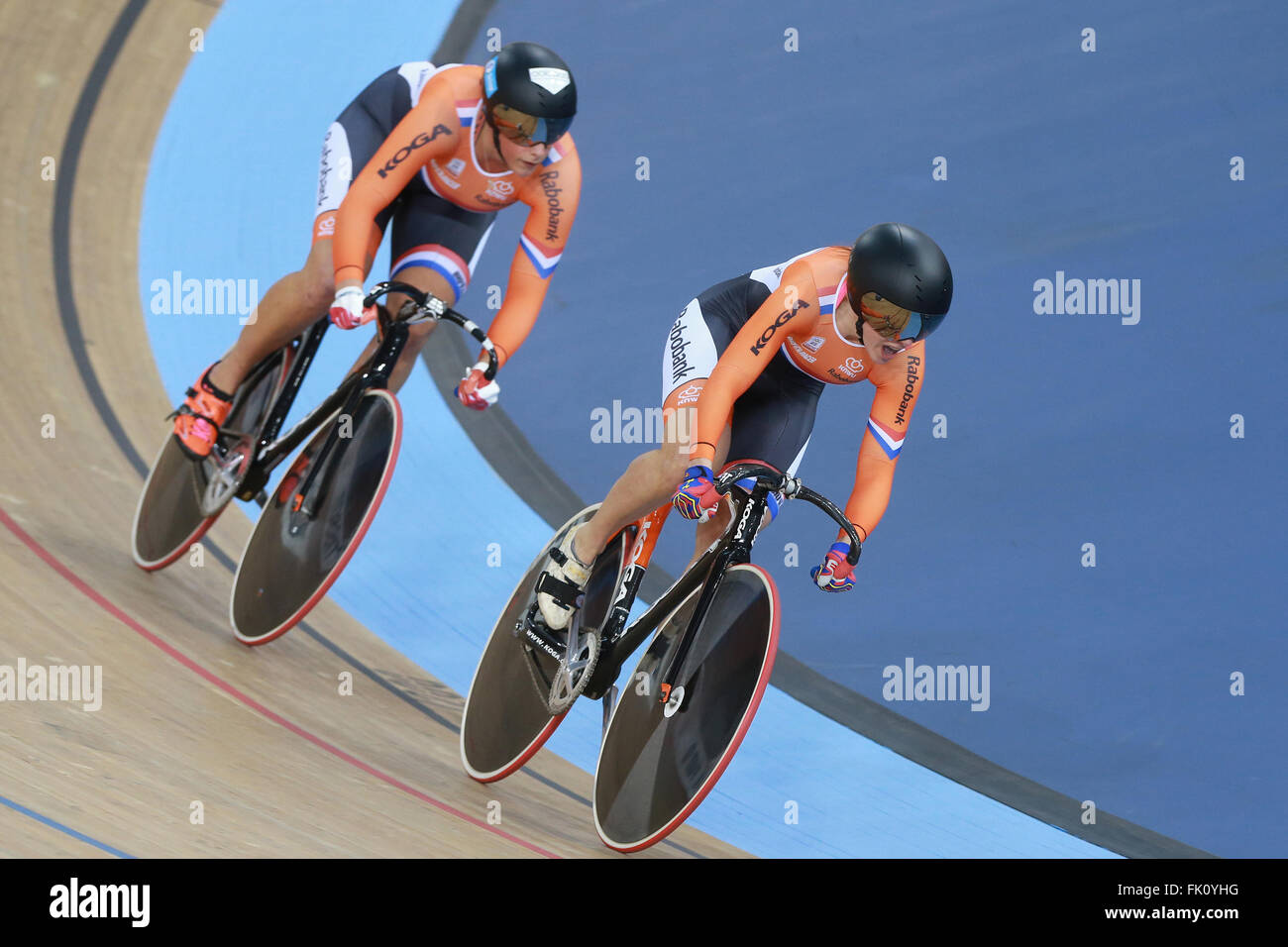 Lee valley Velo Centre, London, UK. 4th March, 2016. UCI Track Cycling ...