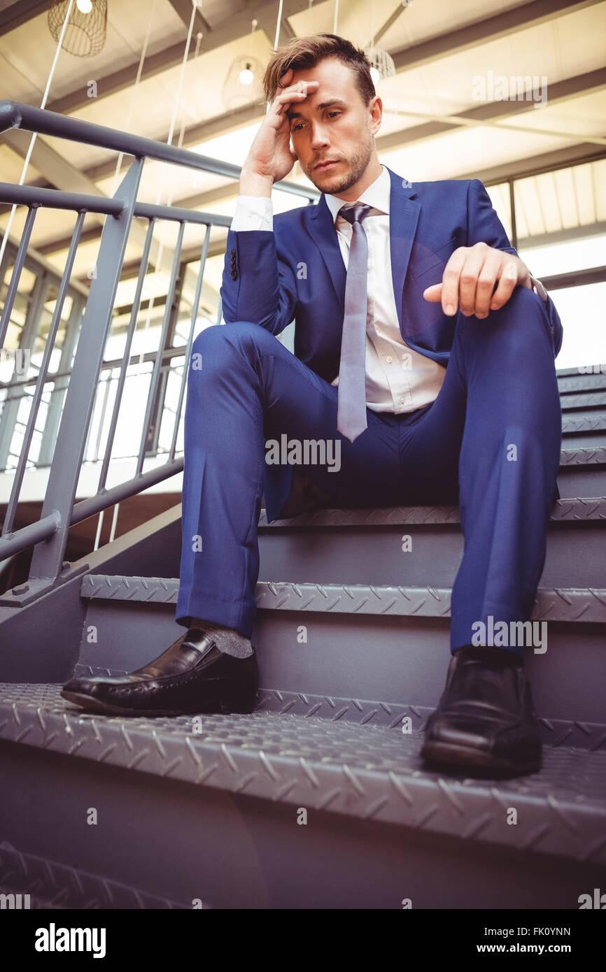Businessman sitting on stairs hi-res stock photography and images - Alamy Businessman sitting on stairs hi-res stock photography and images - Alamy