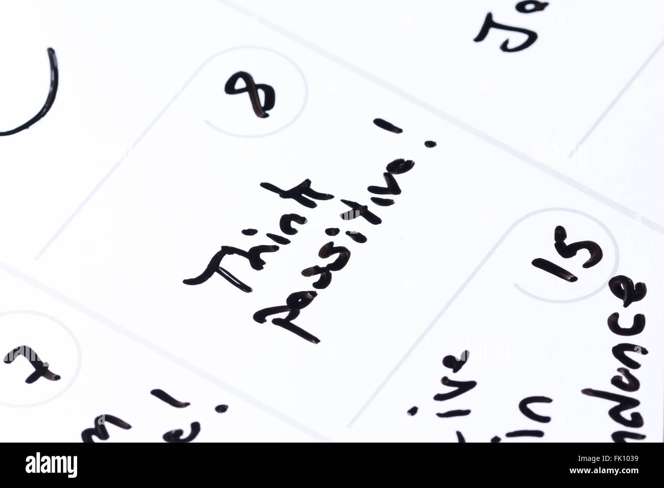 dry erase calendar with different positive messages on every different ...