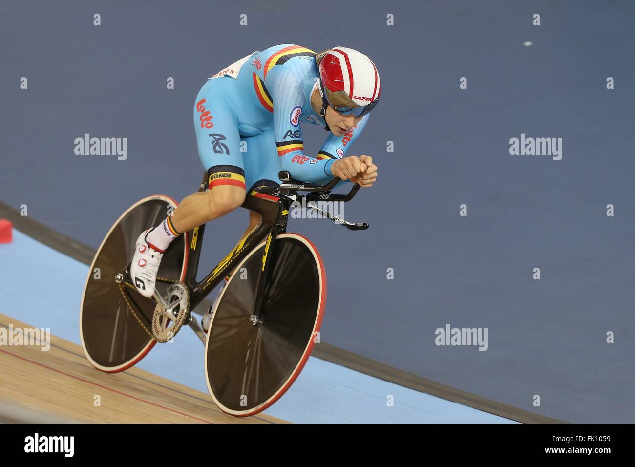 Lee valley Velo Centre, London, UK. 4th March, 2016. UCI Track Cycling ...