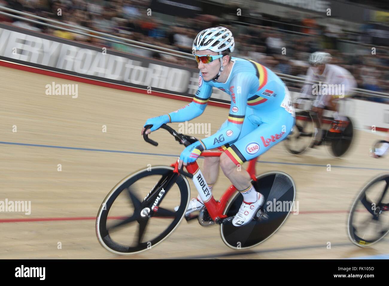 Lee valley Velo Centre, London, UK. 4th March, 2016. UCI Track Cycling ...