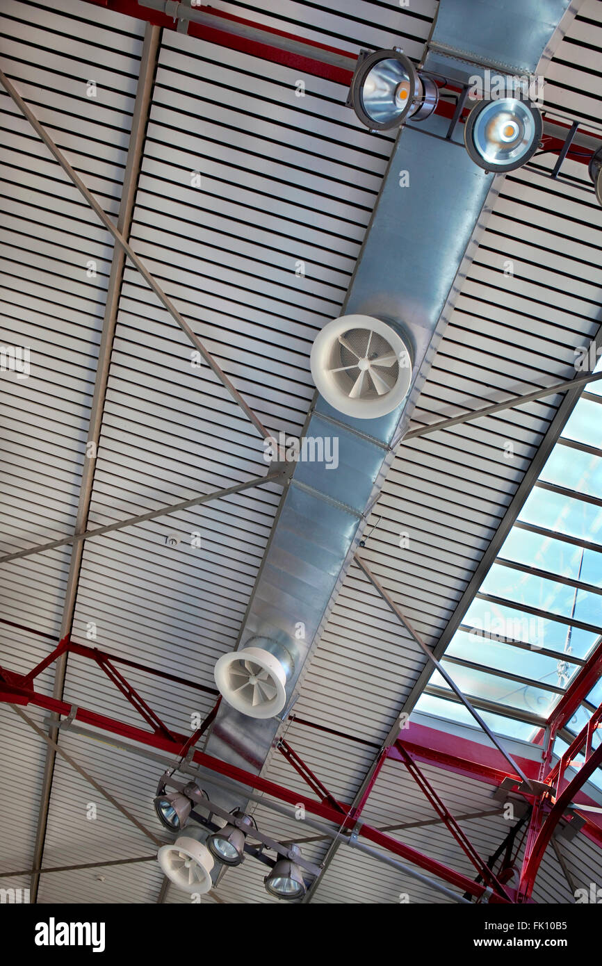 Ventilation and lighting inside a modern building Stock Photo - Alamy