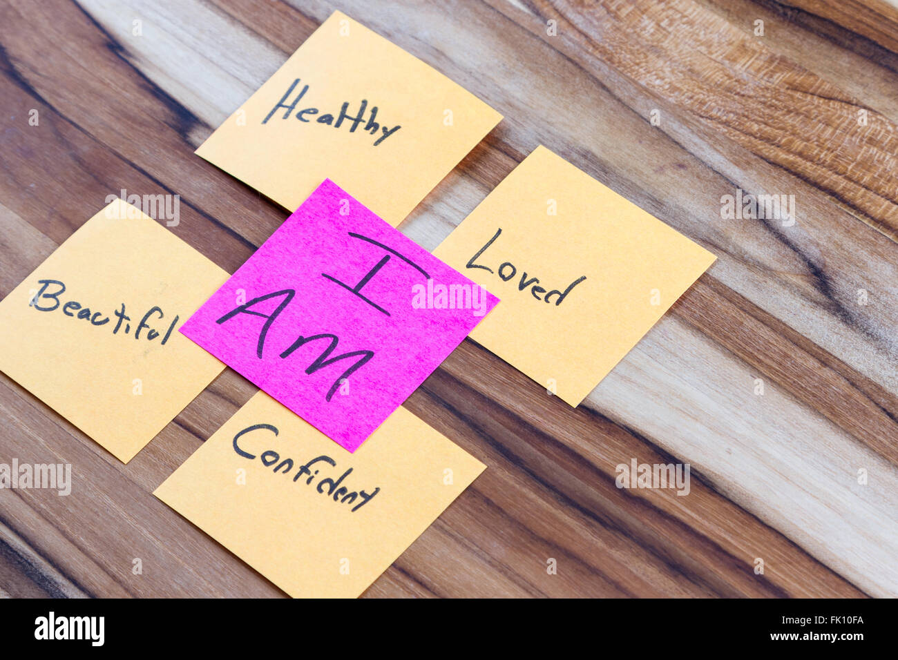 very powerful self help concept using positive messages and a I am ...