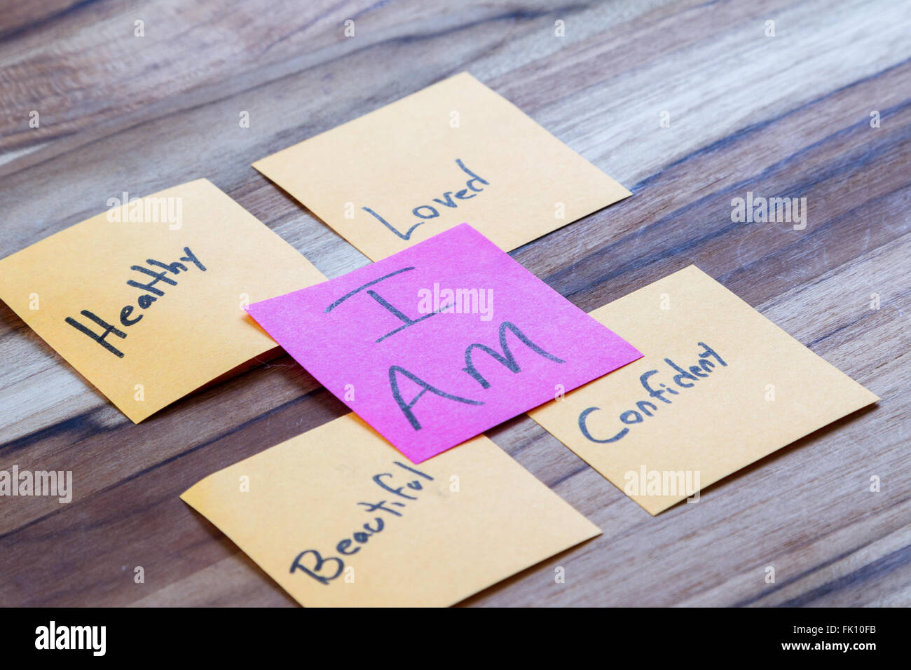 very powerful self help concept using positive messages and a I am ...