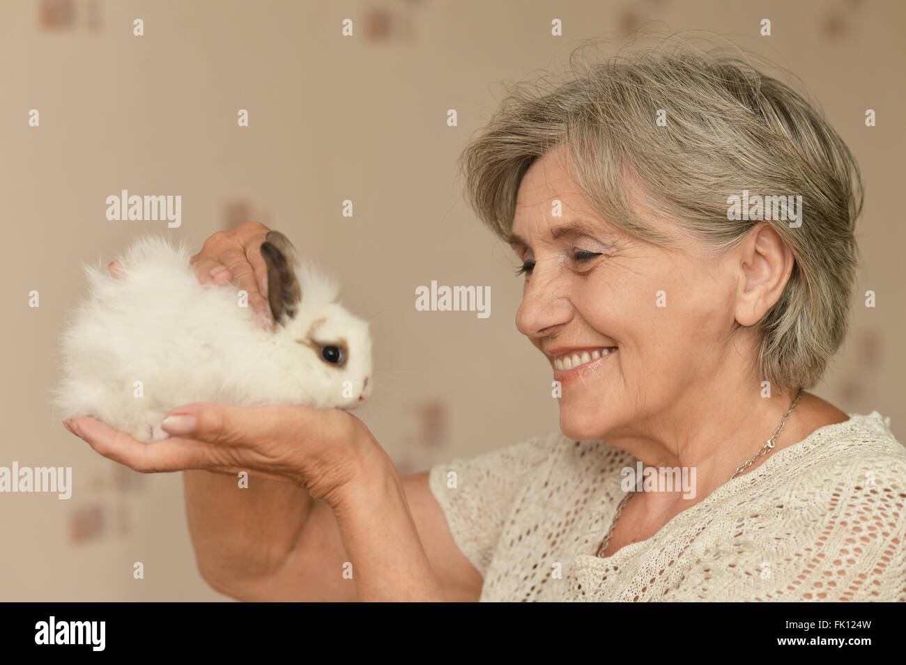 Woman senior old bunny hi-res stock photography and images - Alamy
