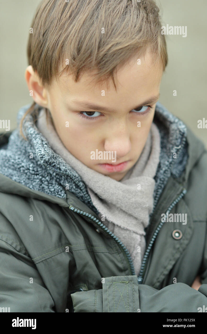 Little sad boy Stock Photo - Alamy