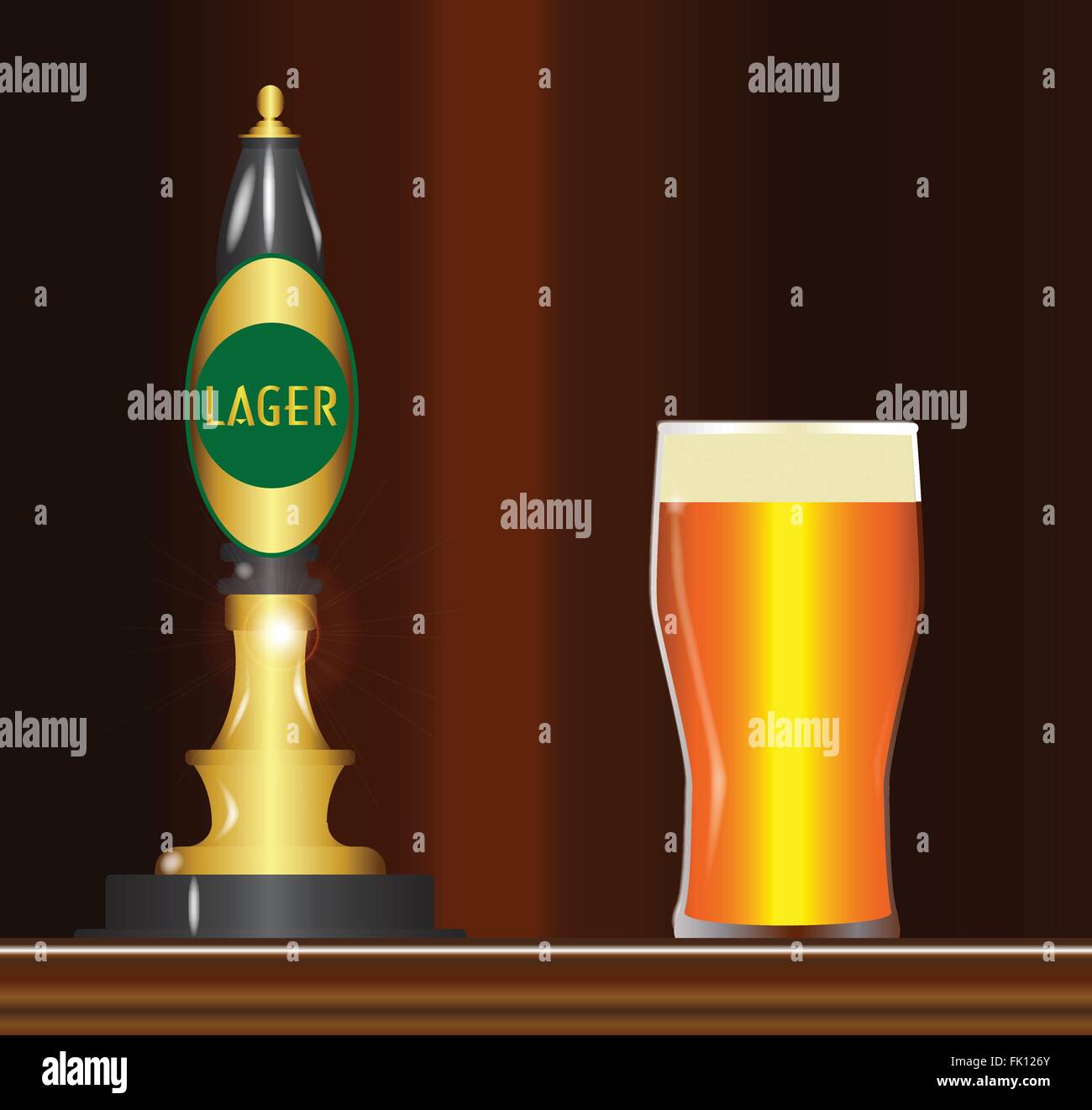 Beer pumps pub Stock Vector Images - Alamy