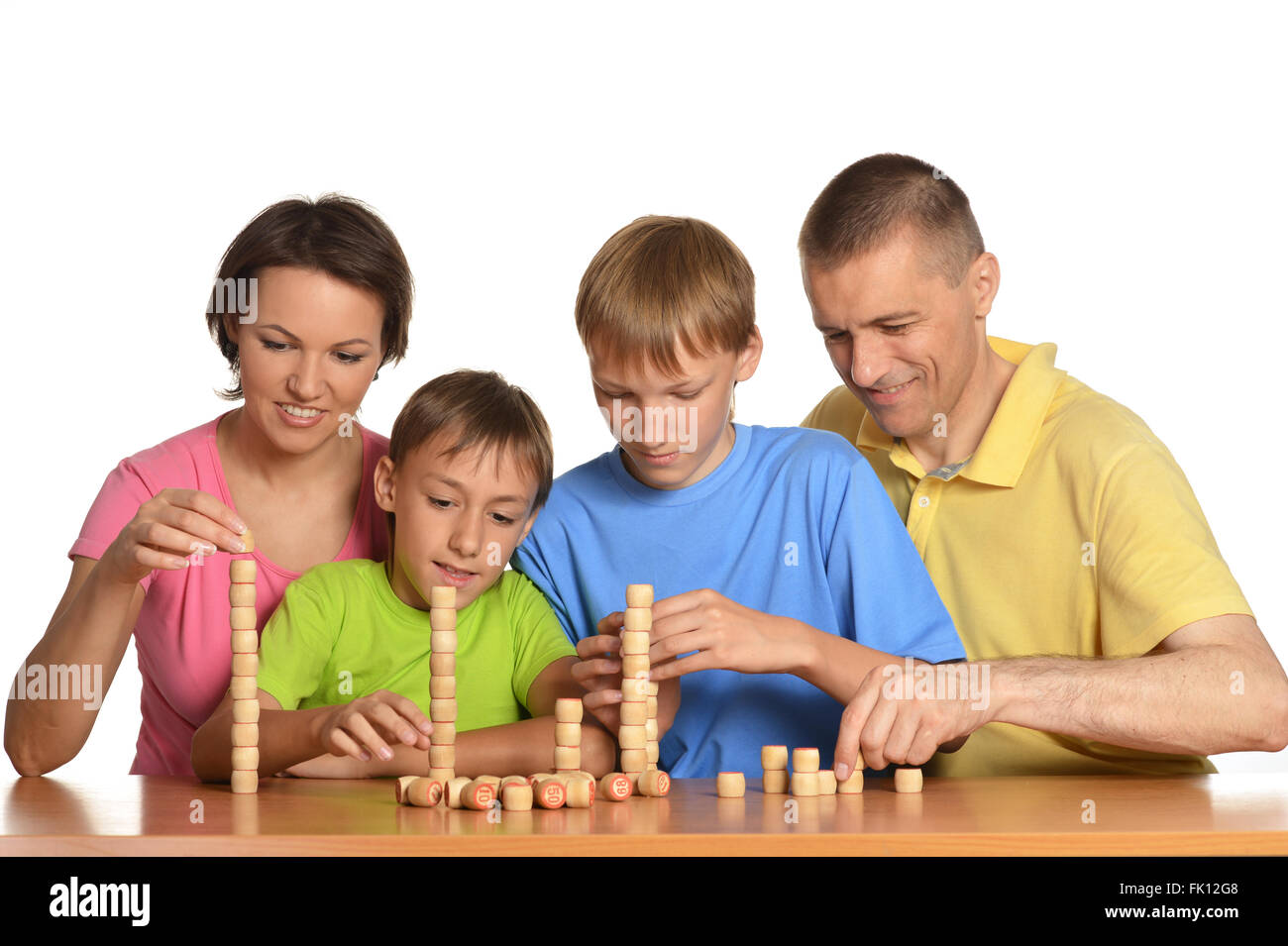 Happy Family playing Stock Photo - Alamy
