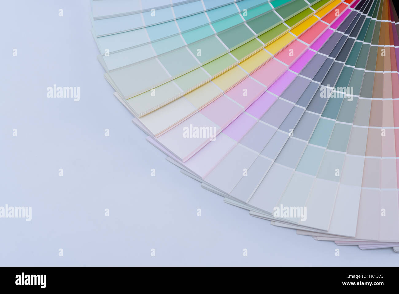 Color palette guide on white background Stock Photo - Alamy